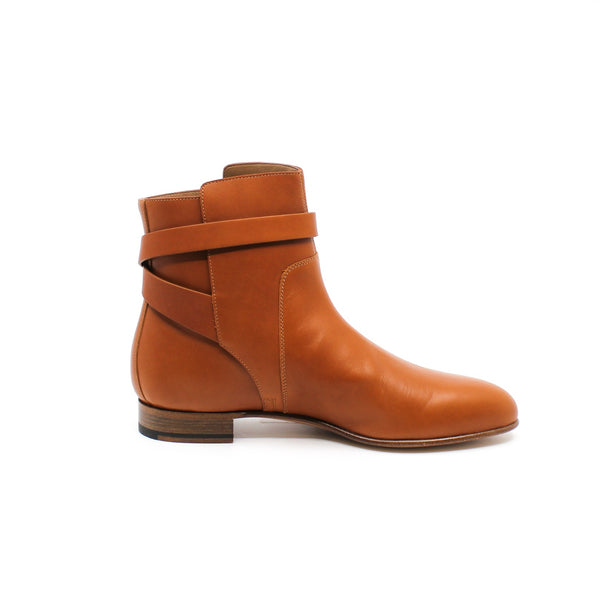ankle brown boots kelly buckle phw #37 – L'UXE LINK